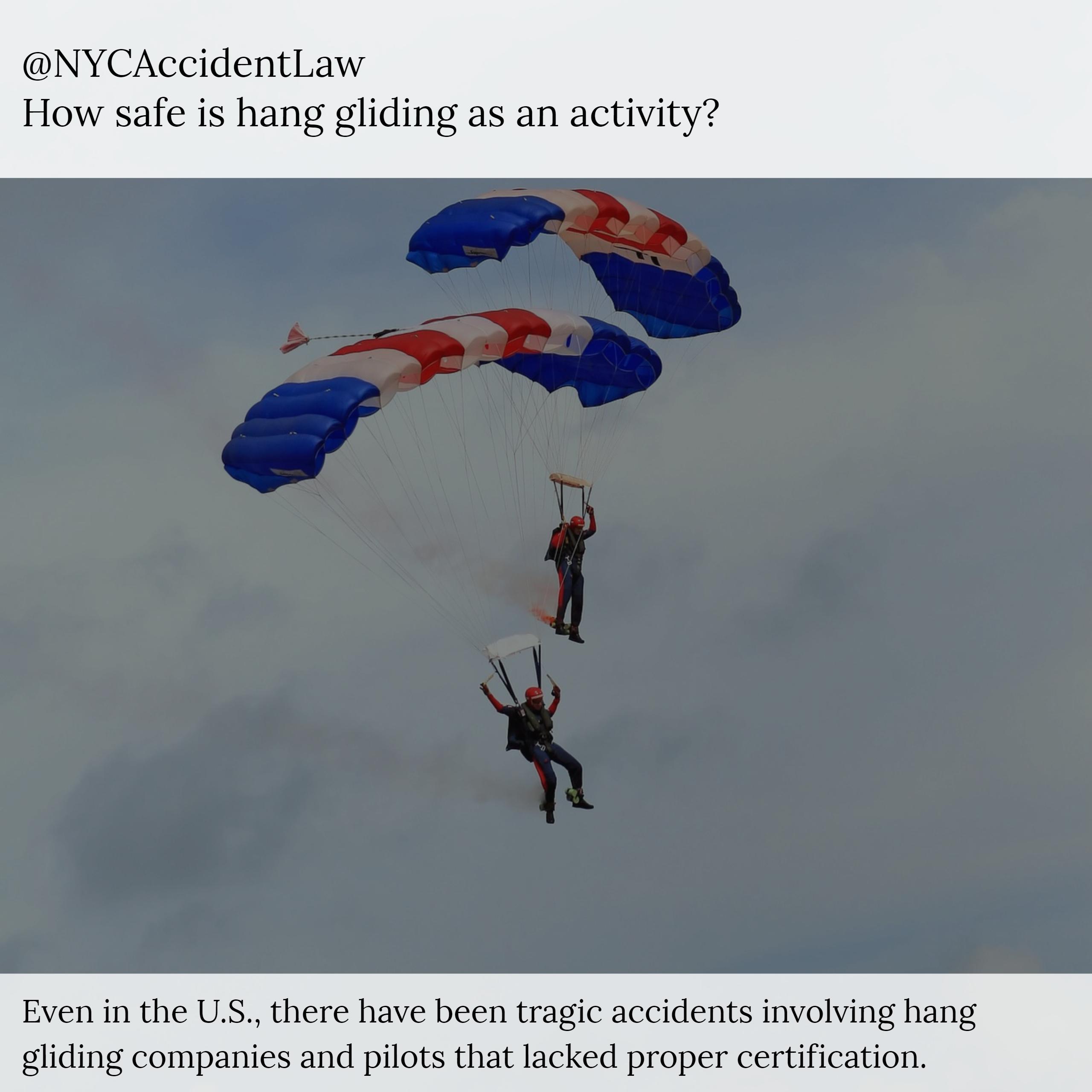 Aviation Accident Lawyer - Is Hang Gliding Safe? - JusticeNewsFlash.com