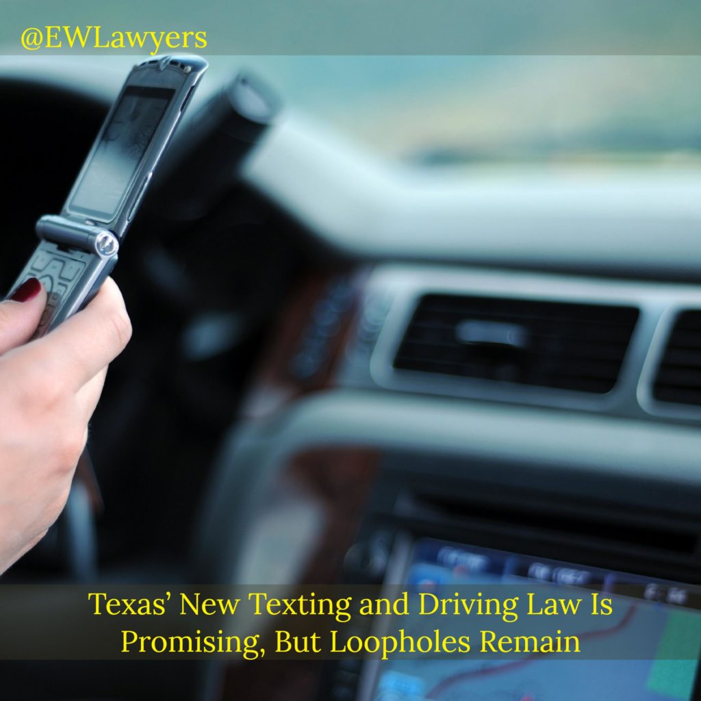 Texas’ New Texting And Driving Law Is Promising, But Loopholes Remain ...